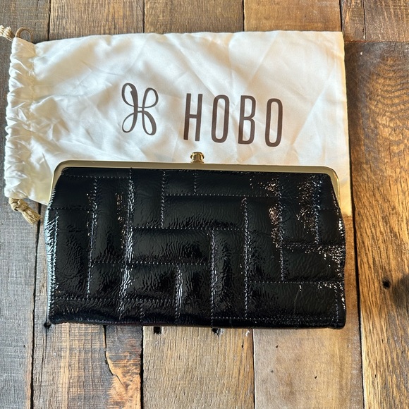 HOBO | Bags | New Hobo International Lauren Black Wallet Clutch Quilted ...
